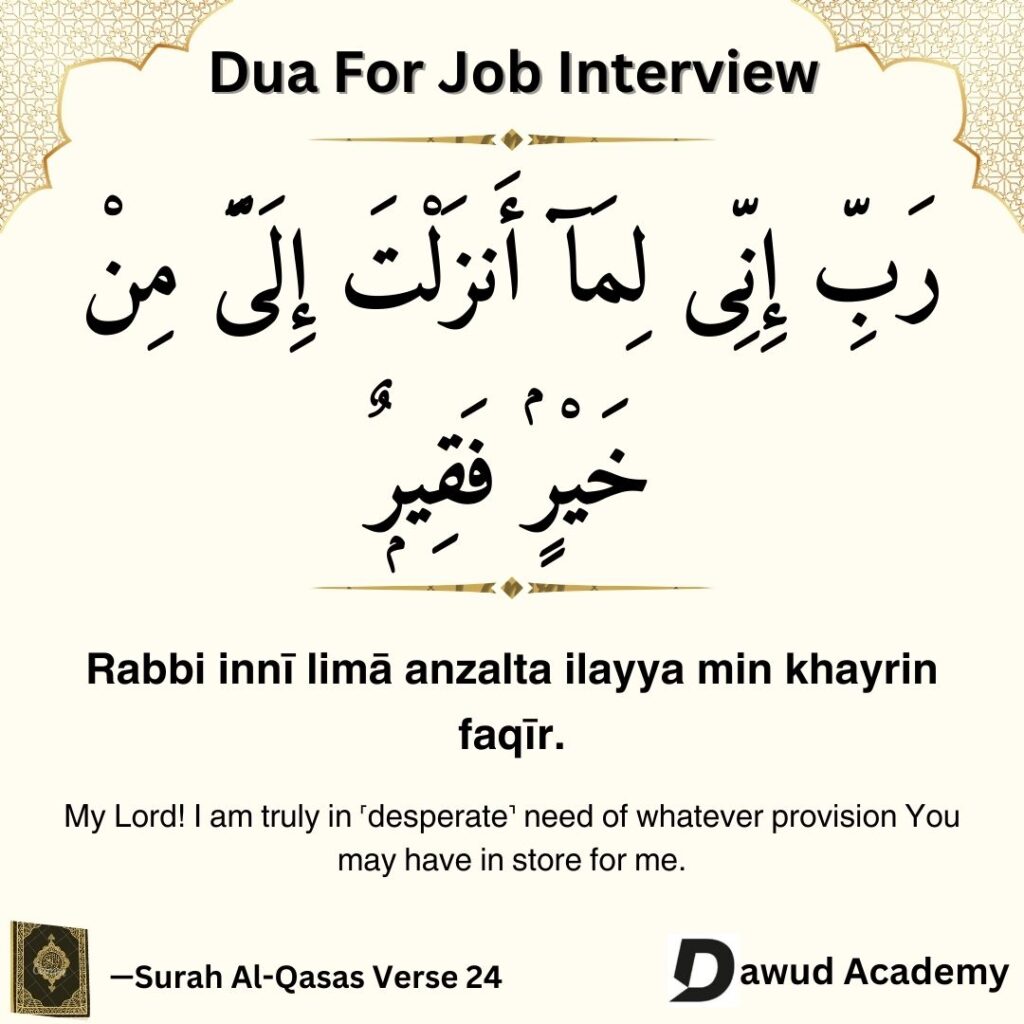 Interview Dua| What Is The Dua For Interview In Islam?