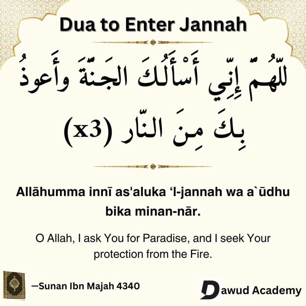 Best Dua For Jannah, Paradise And Protection From Hellfire