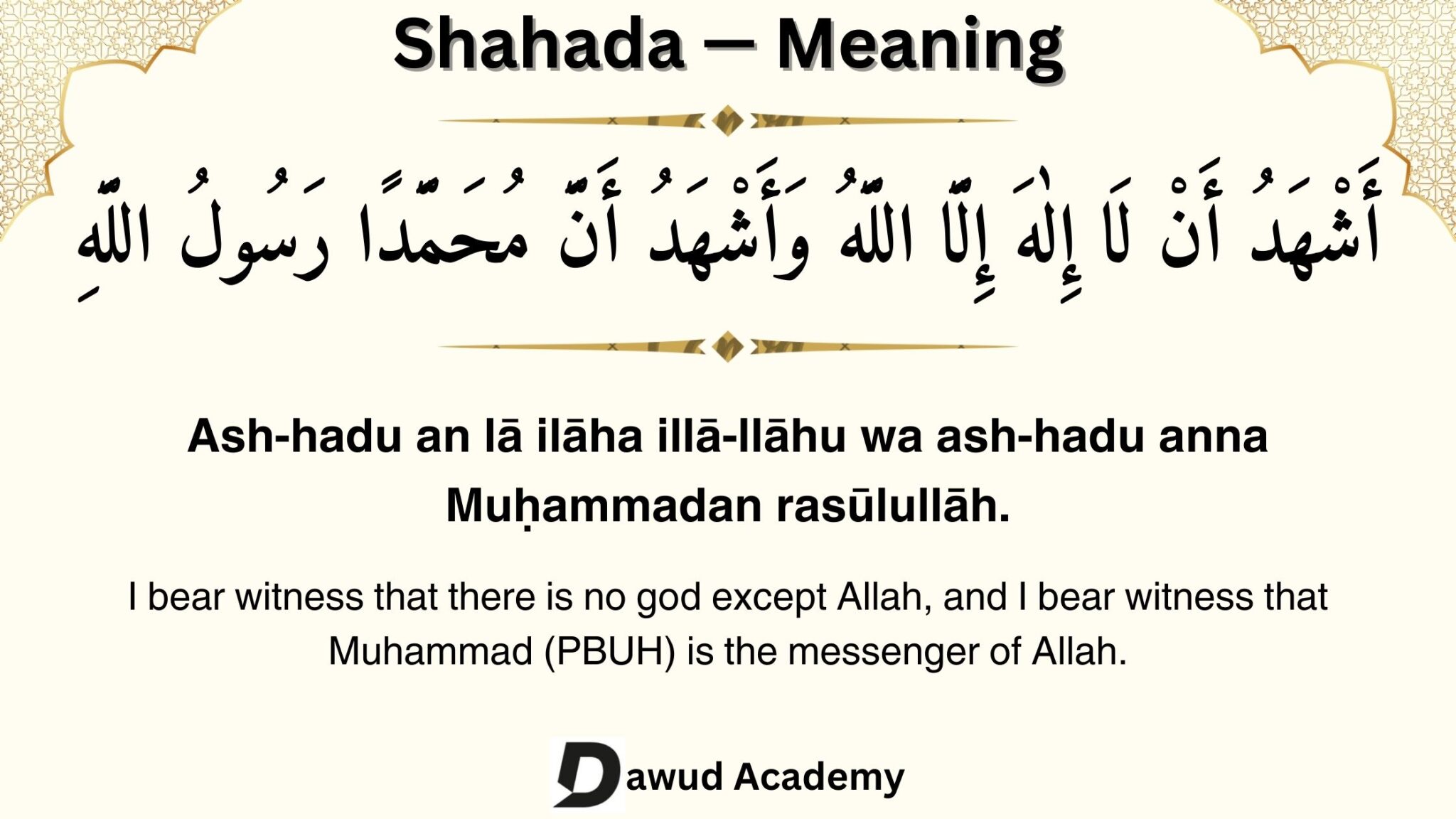 What Is Shahada In English, Arabic And What Does It Mean
