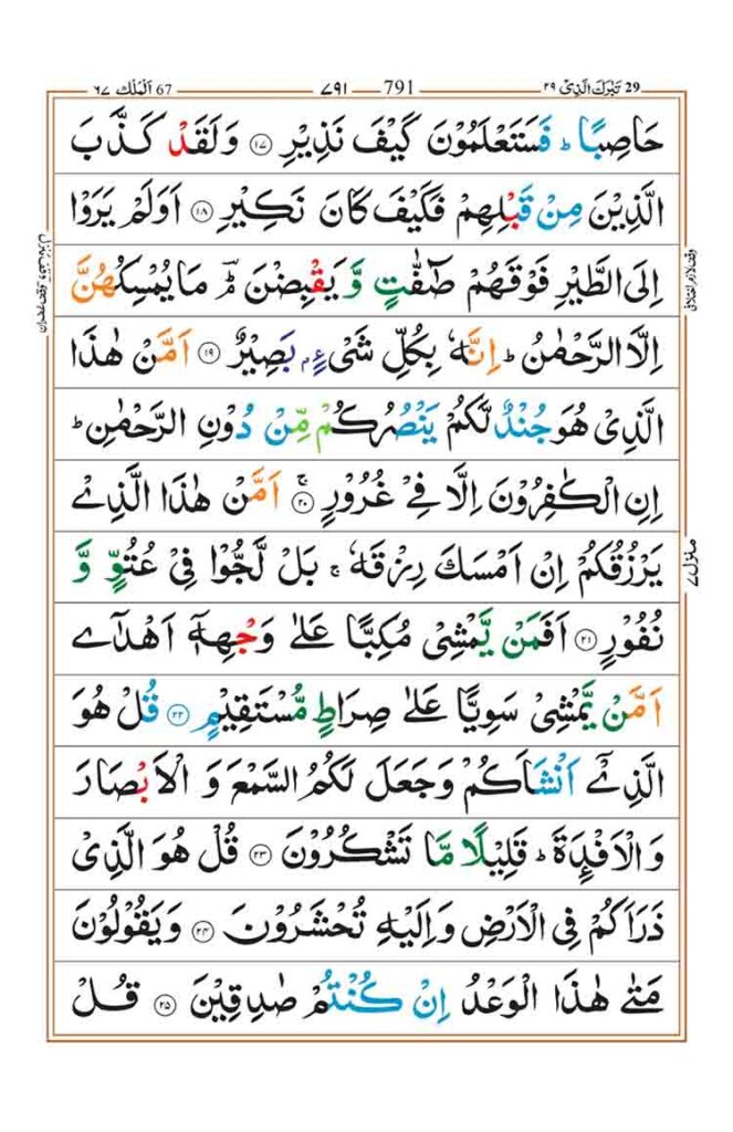 Surah Mulk PDF In Arabic With English Transliteration, Translation